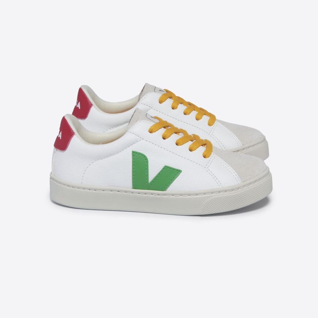 VEJA Esplar Laces Chromefree Leather White Leaf Pekin - Kaufhaus Mitte Shop